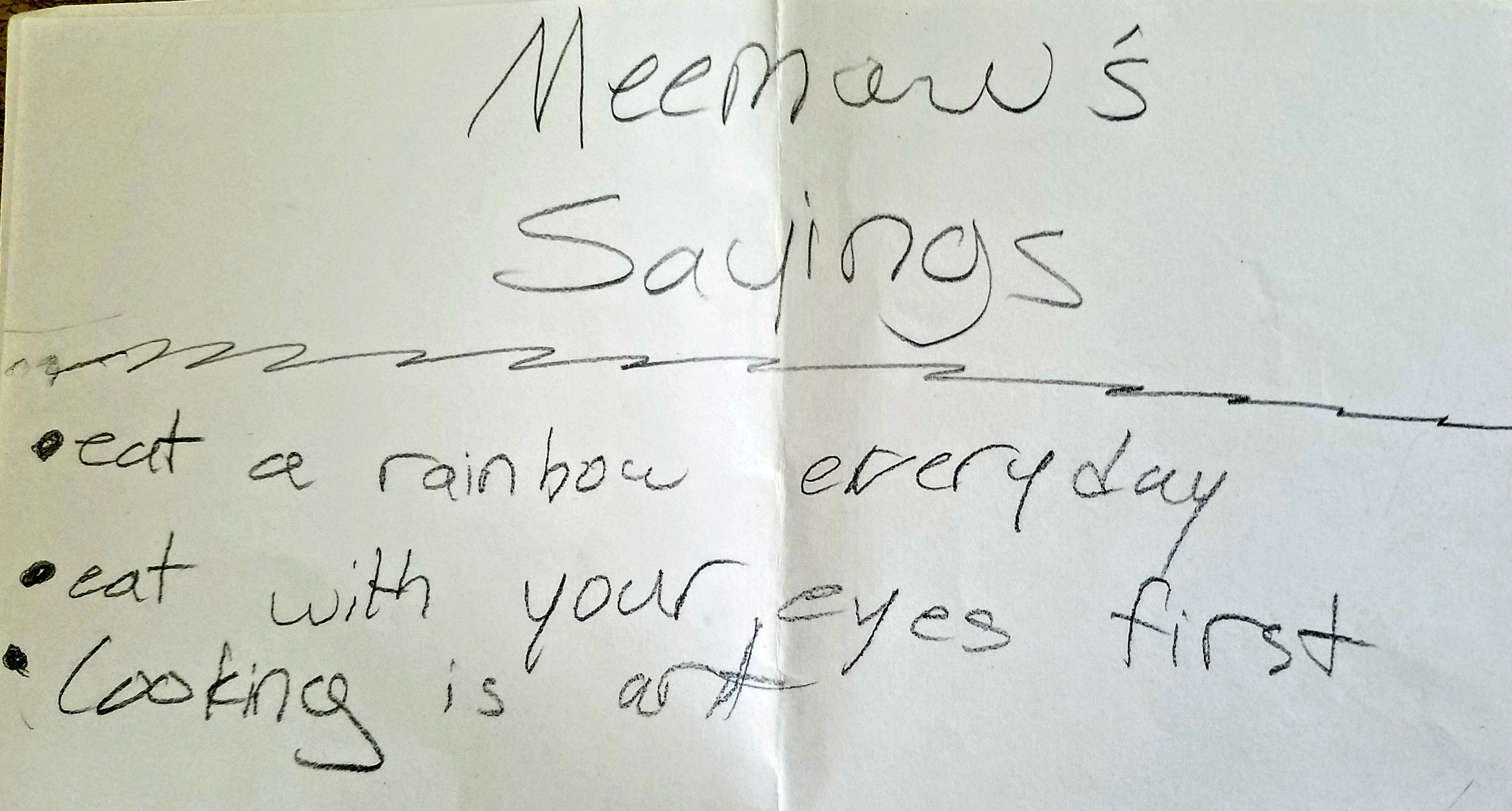 "Meemaw's Sayings" Spanning Four Generations...And Counting - Meemaw Eats