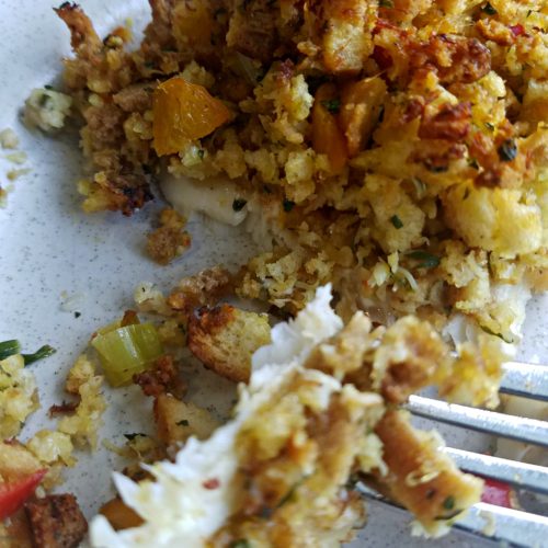 Crab "Un-Stuffed" Baked Flounder Fillets - Meemaw Eats